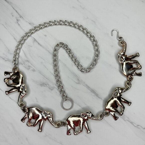 Omega | Accessories | Omega Vintage Elephant Chain Belt Lucky Trunk Up ...